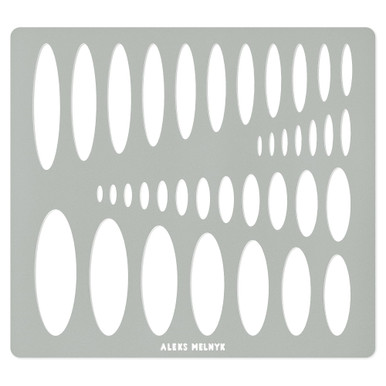 Aleks Melnyk #208 Metal Ellipse Template, Stencil, Geometric Template ...