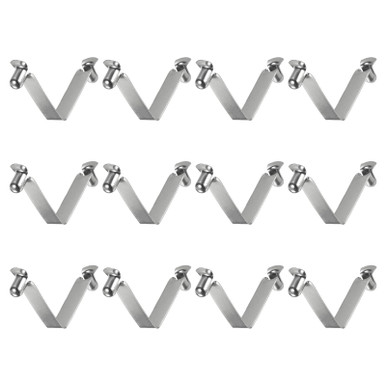 HARFINGTON 12pcs Double Button Kayak Paddle Snap Spring Clip 40x9.5mm ...