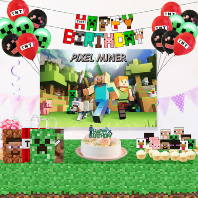 Minecraft Birthday Decorations, Minecraft Party Decorations, Minecraft ...