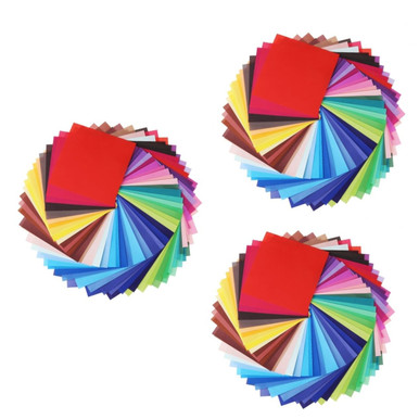 NUOBESTY 150 Sheets Single Sided Origami Paper Color Paper for Craft ...