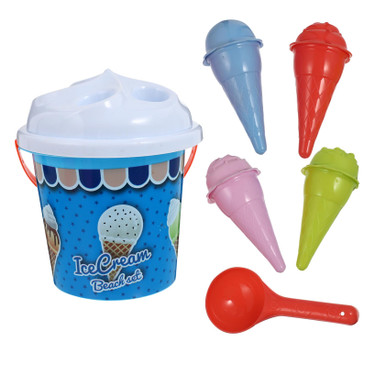 HONMEET 1 Set Beach Bucket Ice Cream Beach Toy Sandbox Toys Kids Kits ...