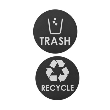 Cabilock 4 Pcs Stickers for car auto Trash can car Emblems Trash ...