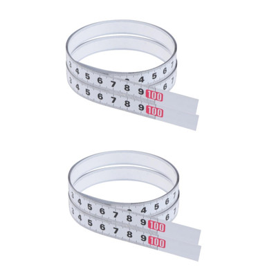 DOITOOL 4 Pcs Miter Track Tape Measuring Stick Metric Tape Measure Body ...