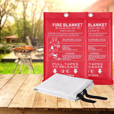 Fire Safety Essential - High Efficiency Fire Blanket for Home, Perfect ...