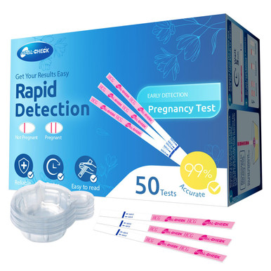 Pregnancy Tests with Cup, 50 Bulk Pregnancy Test Strips for Home ...