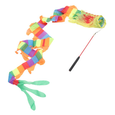 Totority Rainbow Dance Ribbons Foxtail for Children Flow Art Dancing on ...