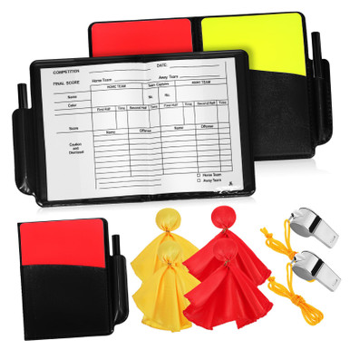 CLISPEED 1 Set Referee Props Soccer Referee Flags Soccer Red Cards ...