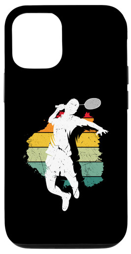 iPhone 13 Badminton Player Retro Badminton Team Shuttlecock Player Case ...
