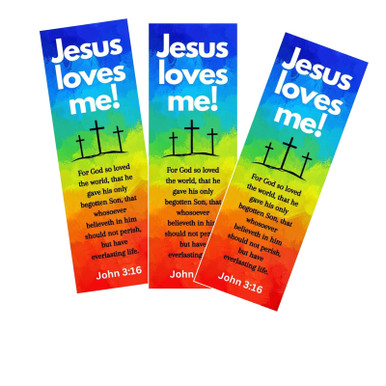 Jesus Loves Me Bookmarks - John 3 16 Bible Verse - Premium - Made in ...