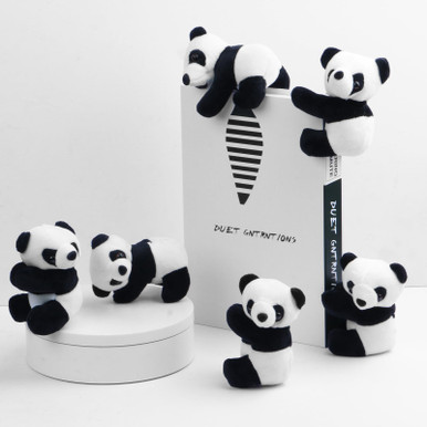 6 Pcs Finger Panda Plush,Panda Party Favors,Cute Panda Dolls Ornament ...