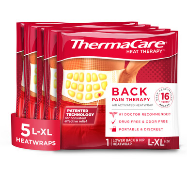 ThermaCare Portable Heating Pad, Lower Back and Hip Pain Relief Patches ...