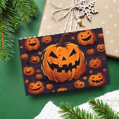 WSOIHFEC Building Block Puzzle Rectangle Building Bricks Set Halloween ...