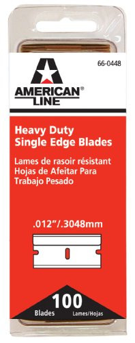 American Safety Razor 66-0448 Heavy-Duty Single Edge Razor Blades, 100 ...