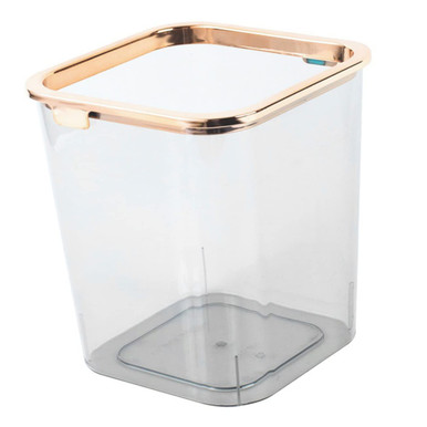 Cabilock Transparent Trash can Office Trash can Clear Trash can Desk ...