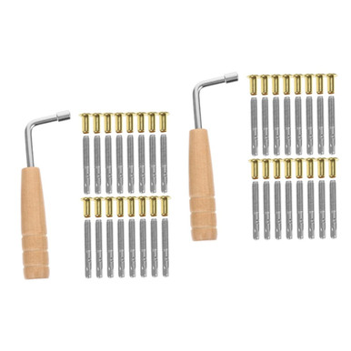 ibasenice 2 Sets Harp Pin Zither Tuning Wrench Lyre Dulcimer Tuning ...