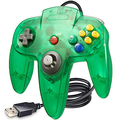 LUXMO PREMIUM USB Classic N64 Bit 64 Controller USB PC Gamepad Stick ...
