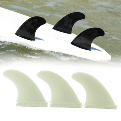 Naroote Fins for Surfboard Tail, Good Flexibility Yellow Three?fin Set ...