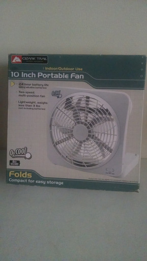 Ozark Trail O2 Cool 10 inch Battery Operated Portable Fan ...
