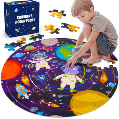 Solar System Space Kids Jigsaw Puzzles, 70 Pieces (Space Traveler ...