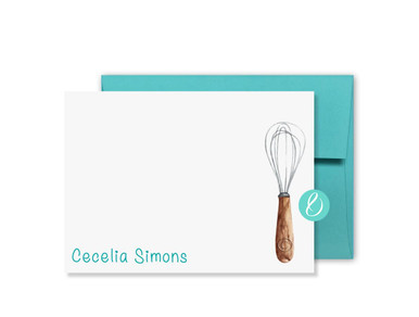 Personalized Handmade Stationery Wooden Whisk Note Cards With Envelopes ...