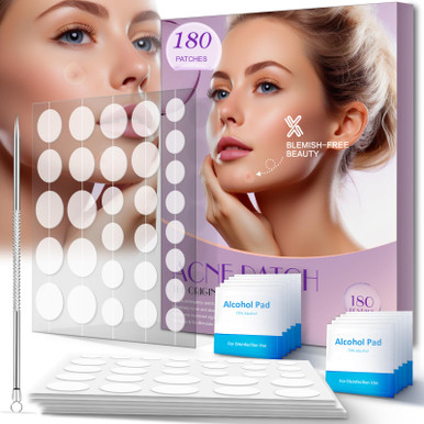 Pimple Patches for Face - Hydrocolloid Acne Patches Invisible Blemish ...