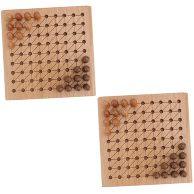 Abaodam 2 Sets Chess Toys Chinese Checkers Game Board Montessori Toy ...