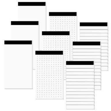 amassan 9 Pack 2.4 X 4 Inch Note Pad, Small Notepads For Work Grocery ...