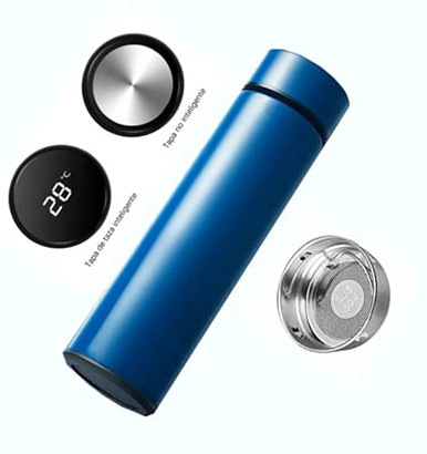 Digital Flask 500 ml Stainless Steel Smart Flask (Blue ...
