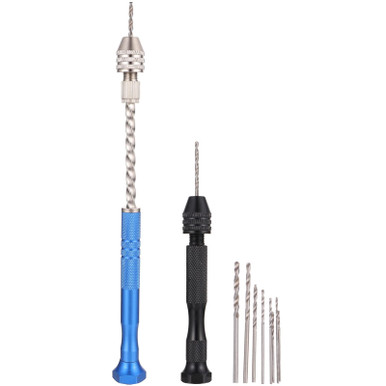 VILLCASE 2 Sets Hand Drill Tool Miniature Drill Pin Vise Hand Drill ...