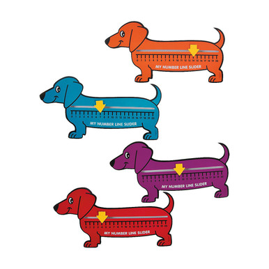 Wiener Dog Number Line Sliders - 12 Pieces - Educational And Learning ...