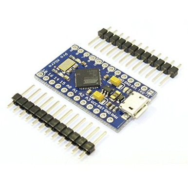 WINGONEER Pro Micro ATmega32U4 5V/16MHz Module Board With 2 Row Pin Header for Arduino Leonardo ...