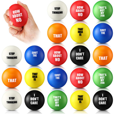 Libima Funny Stress Balls Colorful Stress Relief Ball Quotes Stress ...