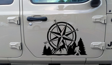 Compass Bigfoot Mountain Forest Scene V2 - Sasquatch Camping RV ...