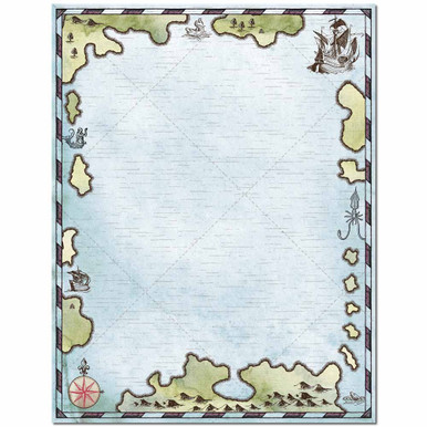 Treasure Map Letterhead Laser & Inkjet Printer Paper, 100 pack ...