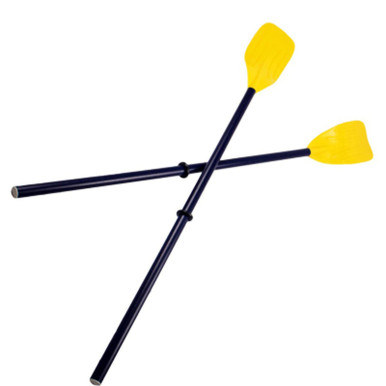 HUAOSN 1 Pair PVC Kayak Paddle, Detachable Canoe Paddle, Ribbed French ...