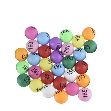 Yardwe 100 Pcs Numbered Bingo Balls DIY Party Decoration Table Bingo ...