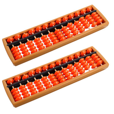 Baluue 2pcs children's abacus chinese vintage abacus arithmetic soroban ...