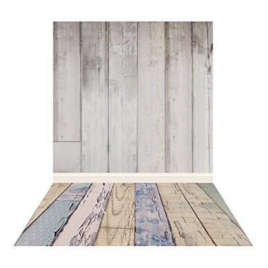 Muzi photography backdrops wood wall with wooden floor background for ...