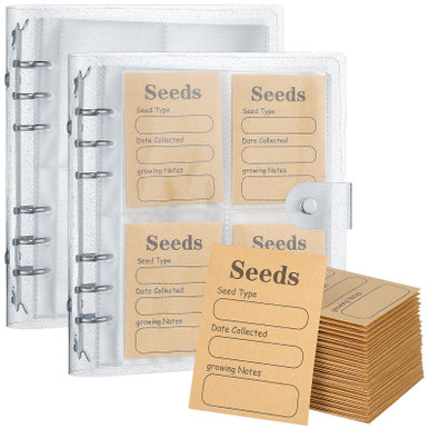 Teling 560 Seed Storage Organizers 160 Resealable Seed Envelopes Garden ...