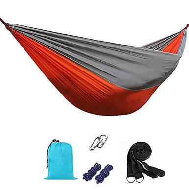 Lightweight Camping Hammock Double Portable Hammocks with 2 Tree Straps,Extra-Strong Nylon ...