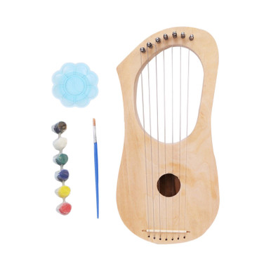 Deevoka 7 String DIY Set Harp, Making Material Set Interactive DIY Soft ...