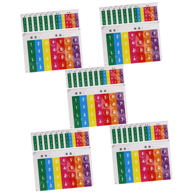 Totority 40 Pcs Pan Flute Note Stickers Musical Instruments Labels ...