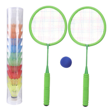 BRIGHTFUFU Set Kids Badminton Paddle Children Shuttlecock Badminton ...