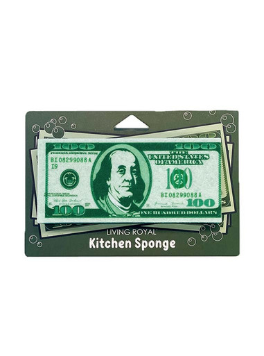 Living Royal Kitchen Sponge (Money) Fun Novelty Design - Dual Sided ...