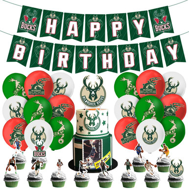 Milwaukee Bucks Basketball Birthday Party Decorations Giannis ...