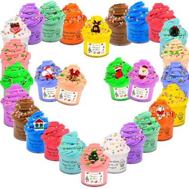 28 Pack Mini Butter Slime Kit,Super Soft and Non-Sticky Scented ...