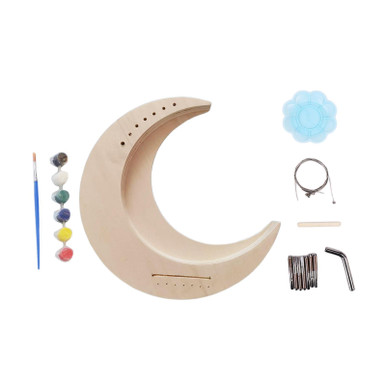Fancyes Lyres Wood String Instrument, 7 String DIY Set, DIY Interactive ...
