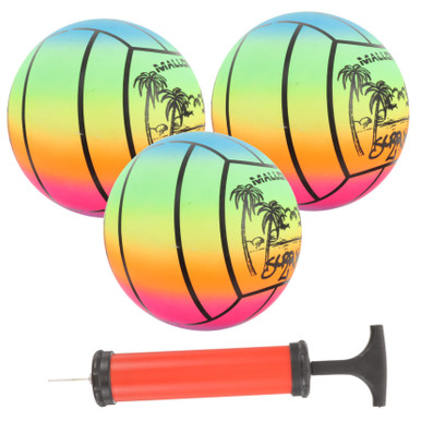 ERINGOGO 2 Sets PVC Rainbow Ball Dodgeball Balls Toddler Inflatable ...