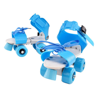 Beginner Trainer Skates, Adjustable Quad Roller Skates, Double Row ...