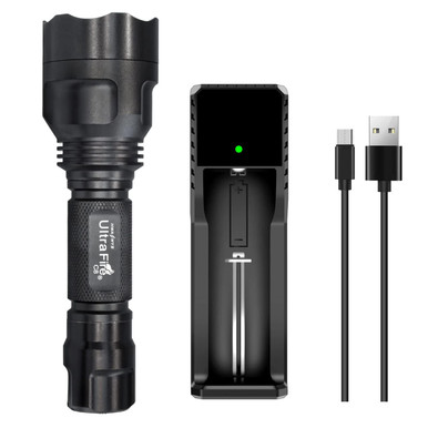 ULTRAFIRE C8 Single Mode LED Mini Flashlight 1000 High Lumen Tactical ...